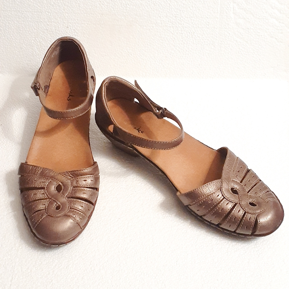 Clark's Wendy River Pewter Sandals - Gem